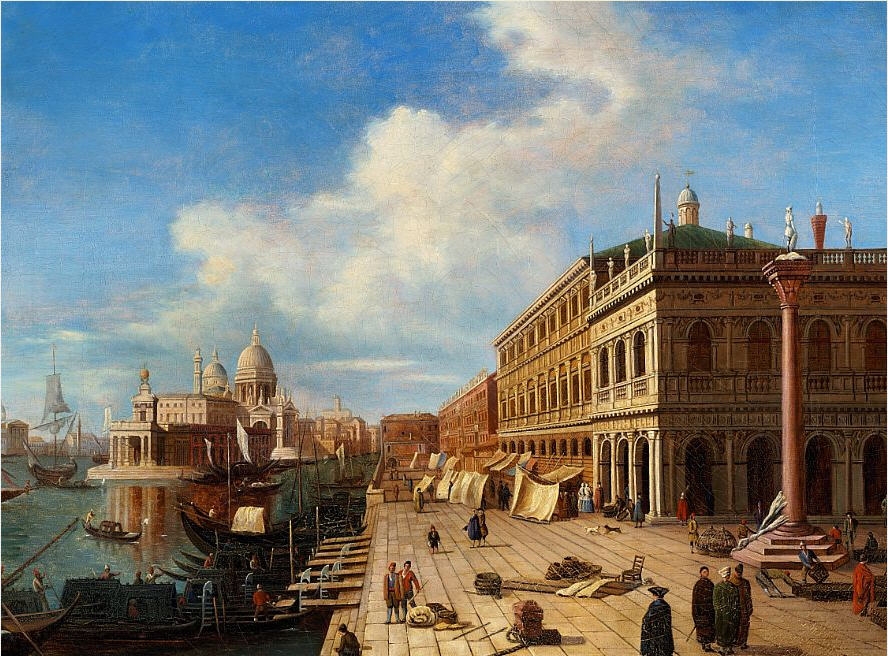 Bernardo Bellotto | Venice, the Grand Canal with the Rialto Bridge seen ...