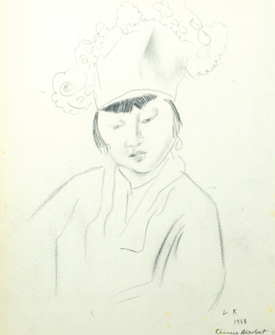 Dame Laura Knight | Chinese acrobat (1938) | MutualArt