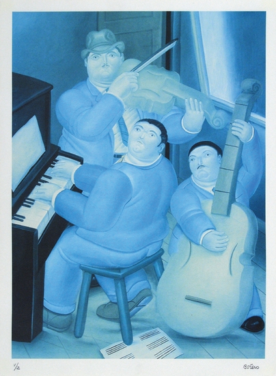 Fernando Botero | Three musicians | MutualArt