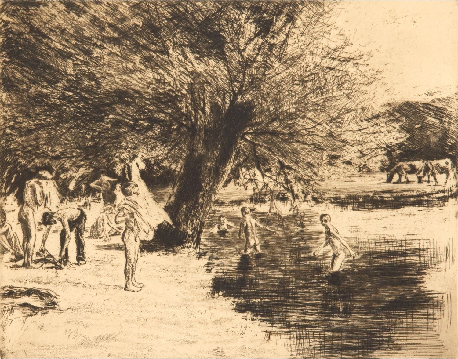 Max Liebermann | Badende Knaben | MutualArt