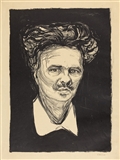 Edvard Munch | August Strindberg (1896) | MutualArt