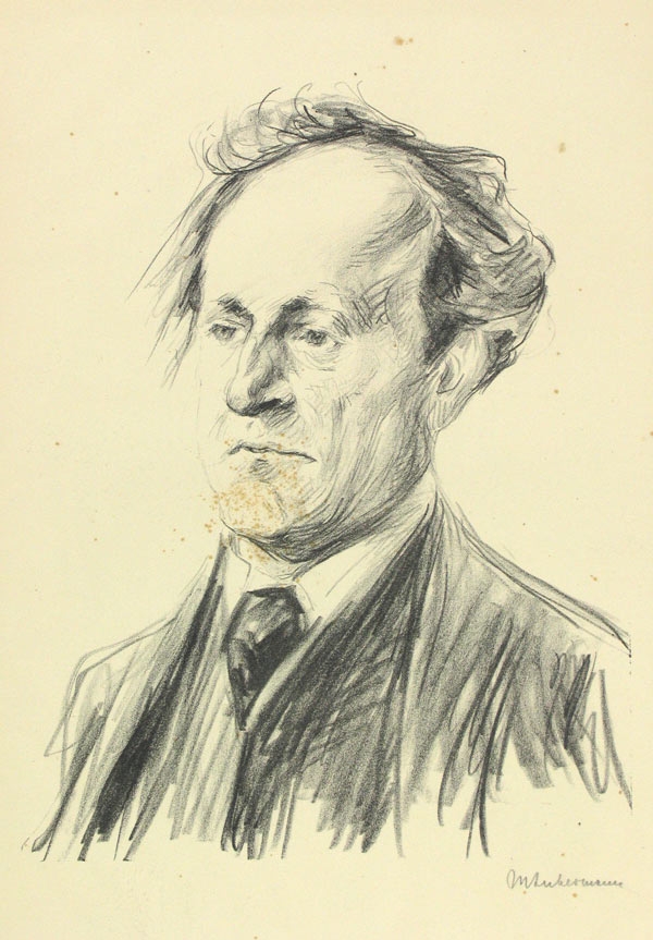 Max Liebermann | Portrait Gerhart Hauptmann (1913) | MutualArt