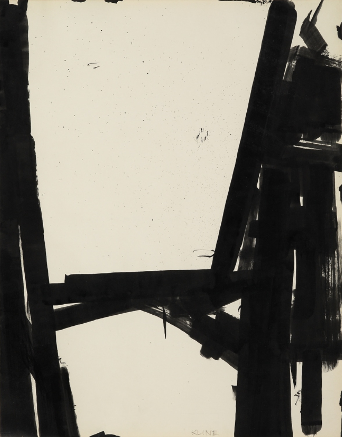 Franz Kline | Study for Slate Cross (1961) | MutualArt