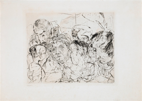 Max Beckmann | Gesellschaft (1915) | MutualArt