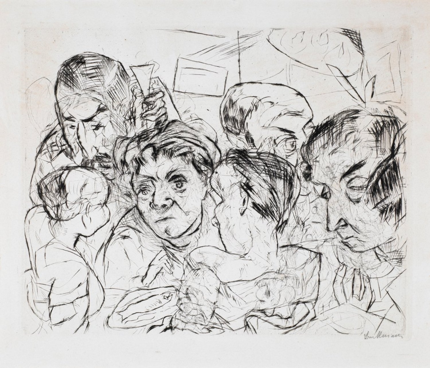 Max Beckmann | Gesellschaft (1915) | MutualArt
