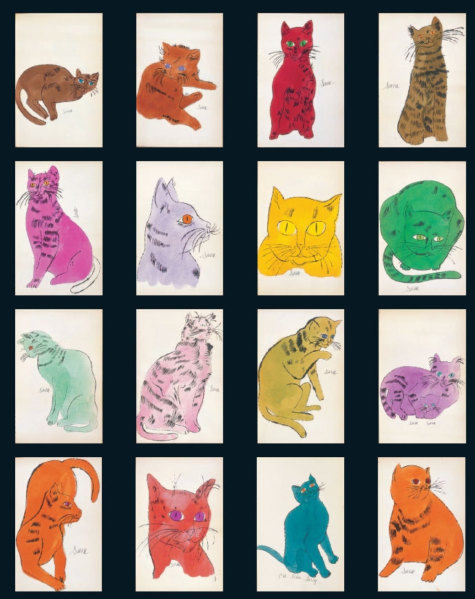 Andy Warhol | 25 Cats named Sam and one blue pussy (1954) | MutualArt