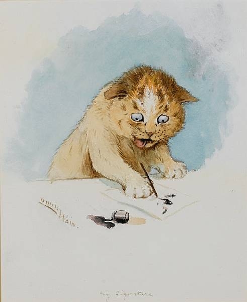 Louis Wain | My signature | MutualArt