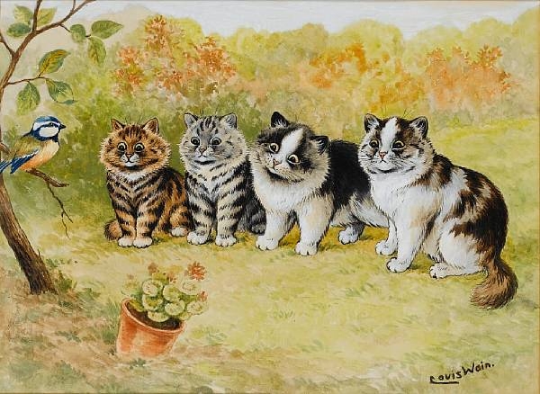 Louis Wain | Watch the birdy | MutualArt