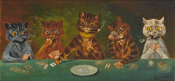 Louis Wain | The card game | MutualArt