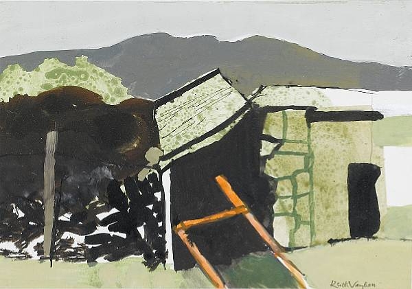 Keith Vaughan | Barn with Peat Stack, Kerry | MutualArt