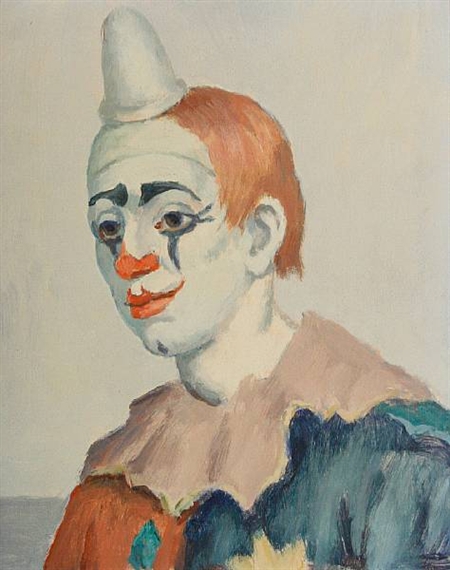 Clifford Hall | Portrait of a clown | MutualArt