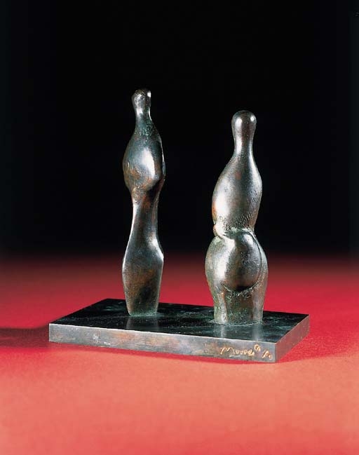 Henry Moore | Two Tall Forms (1983) | MutualArt