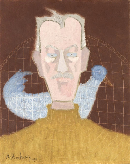 Milton Avery | Self Portrait with Bird | MutualArt
