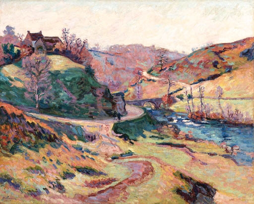Armand Guillaumin | A figure on a path | MutualArt