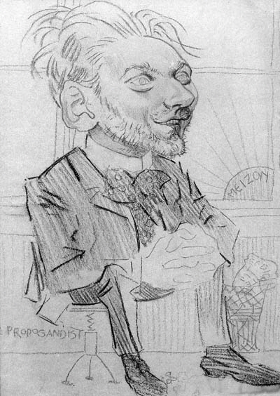 Jan Sluijters | De Propogandist - a charicature of Gerard Brom | MutualArt