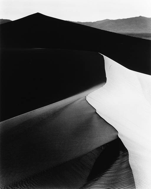 Ansel Adams | Sand Dunes, Sunrise, Death Valley, National Monument ...