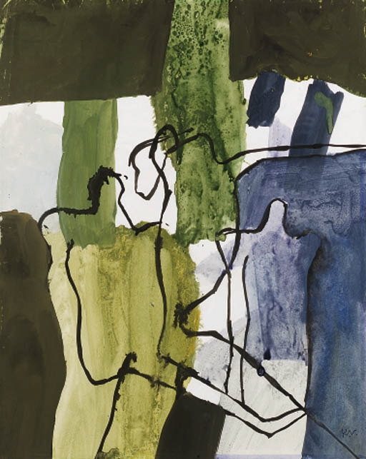 Keith Vaughan | Figures and trees | MutualArt
