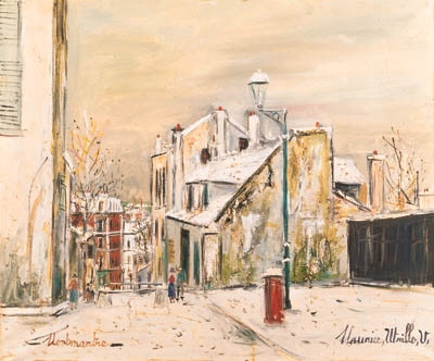 Maurice Utrillo | La maison de Mimi Pinson sous la neige | MutualArt