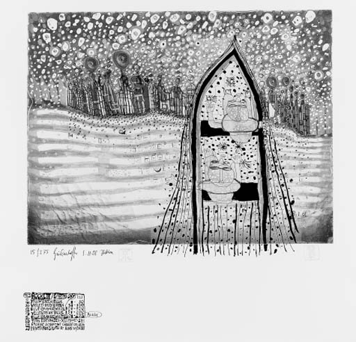 Friedensreich Hundertwasser | Proposal for the NZ Flag & relating ...