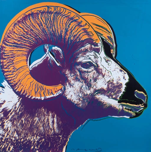 Warhol Andy | Bighorn Ram, for Endangered Species (F. and S. B.302 ...