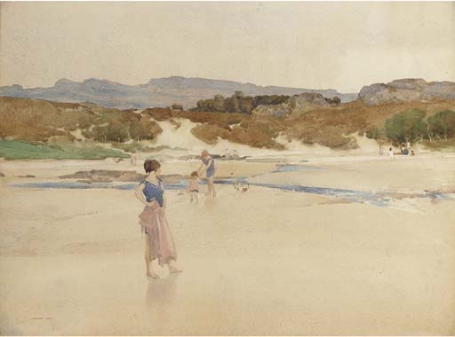 William Russell Flint | On the beach | MutualArt