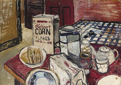John Randall Bratby | Tonked Still Life (1954) | MutualArt