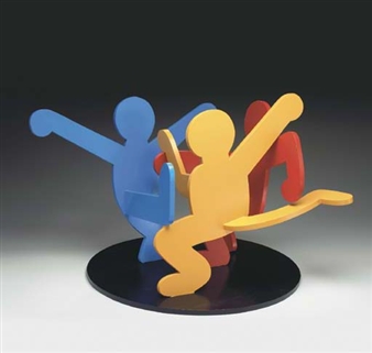 Keith Haring | Untitled (Three Dancing Figures) (1989) | MutualArt