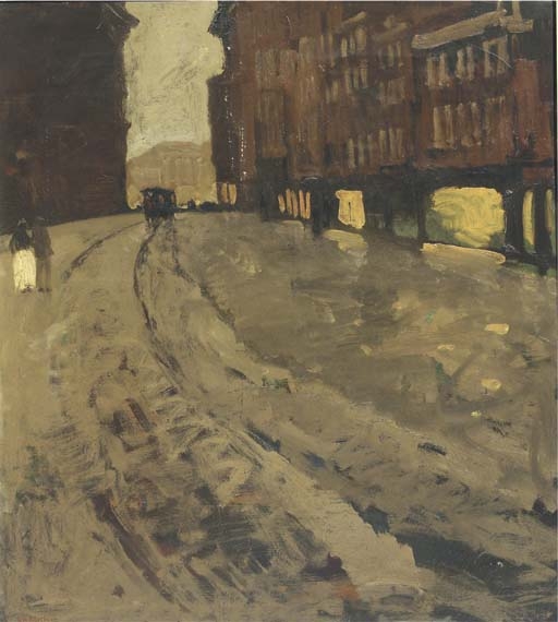 George Hendrik Breitner | Paleisstraat, Amsterdam: view on the ...