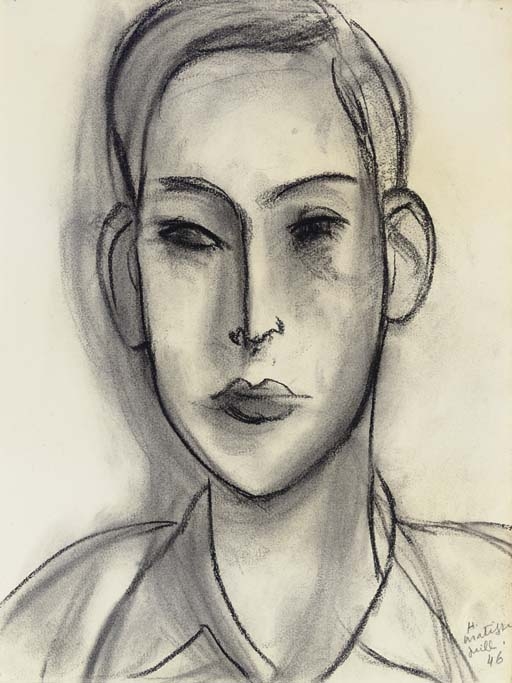 Henri Matisse | Arabesques Noires et Violettess Sur un Fond Orange ...