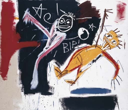 Jean-Michel Basquiat | Untitled (Yellow Tar and Feathers) (1982) | MutualArt