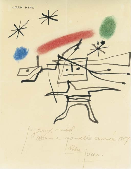 Joan Miró | Set of 3;Pour Gaëtan Picon; A Gaetan Picon ;Pour Gaetan ...