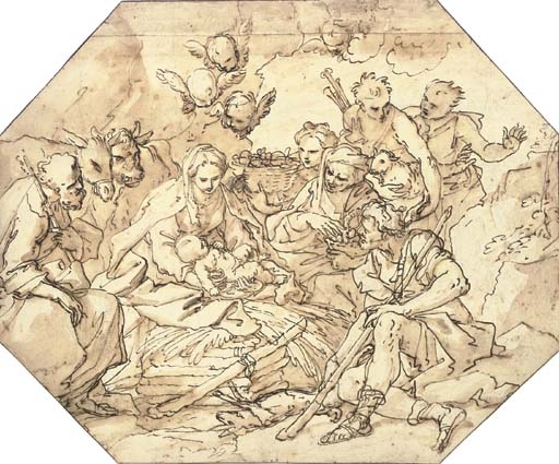 Giovanni Andrea Carlone | The Adoration of the Shepherds | MutualArt
