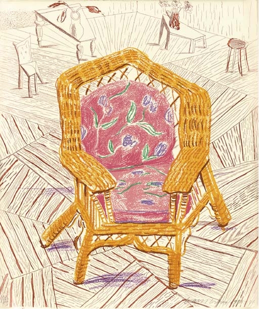 David Hockney | Number one Chair | MutualArt