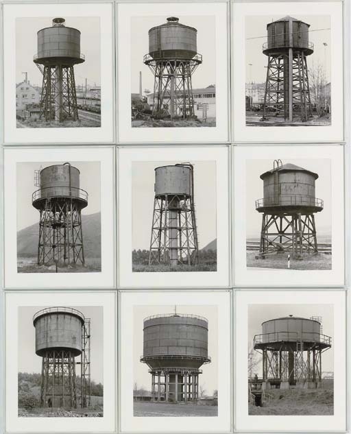 Bernd & Hilla Becher | Watertowers (Typology) (1980) | MutualArt