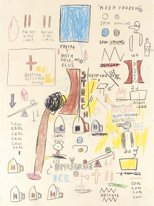 Jean-Michel Basquiat | Untitled (Yellow) (1984) | MutualArt