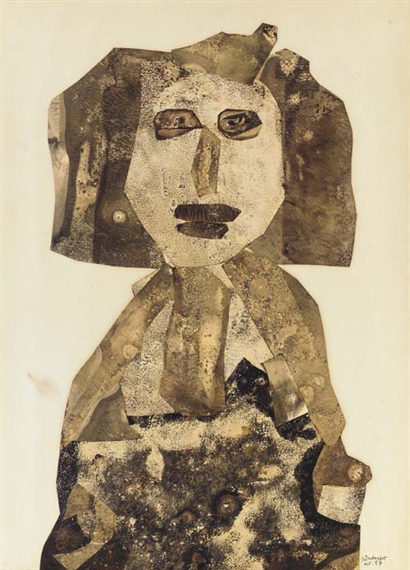 Jean Dubuffet | Portrait de jeune femme (1957) | MutualArt