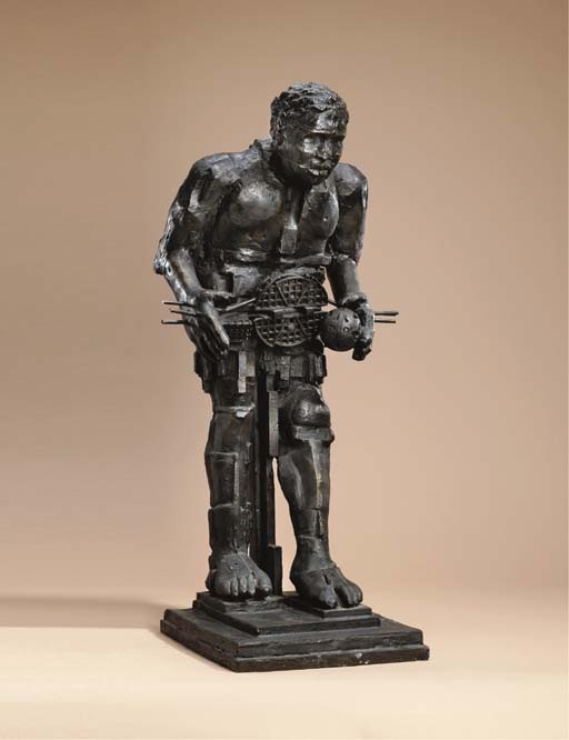 Eduardo Paolozzi | Self-portrait with a Strange Machine (1988) | MutualArt
