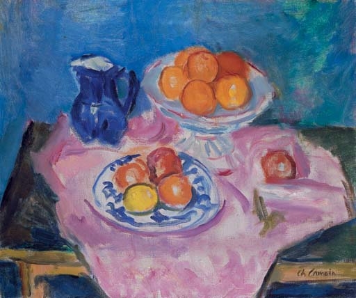 Charles Camoin | Nature morte aux fruits et au pichet (1954) | MutualArt