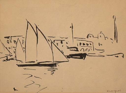 Albert Marquet | Le Port d'Alger (Circa 1923) | MutualArt