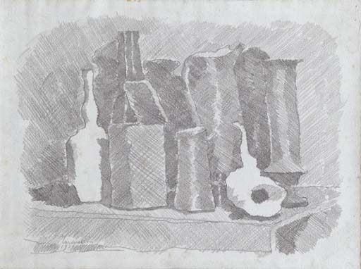 Giorgio Morandi | 3 drawings (1930) | MutualArt