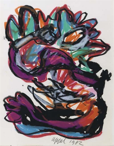 Karel Appel | Snake (1982) | MutualArt