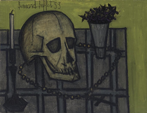 Bernard Buffet | Nature morte avec crâne (1953) | MutualArt