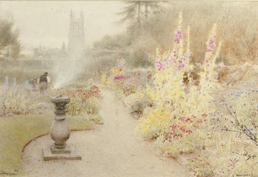 Albert Goodwin | The rain from heaven, All Souls, Oxford (1922) | MutualArt