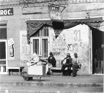 Walker Evans | Sidewalk Scene, Selma, Alabama (1935) | MutualArt