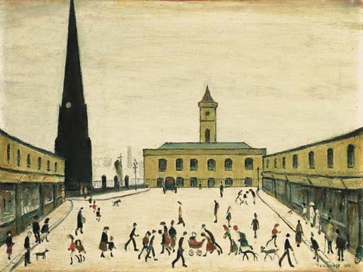 Laurence Stephen Lowry | The Old Town Hall, Middlesbrough (1962 ...