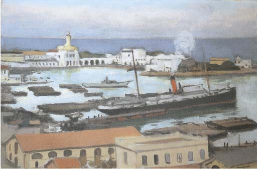 Albert Marquet | Le port d'Alger (1921) | MutualArt