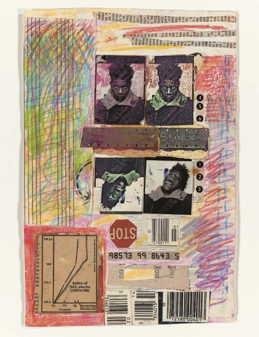 Jean-Michel Basquiat | Untitled (Collage with Self-Portrait) (1978 ...