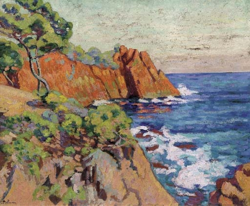 Armand Guillaumin | Rochers au bord de la mer à Agay (Circa 1906 ...