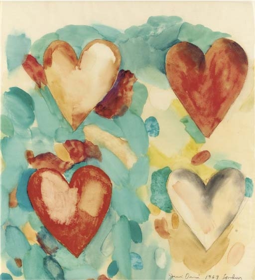 Jim Dine | Four Hearts (1969) | MutualArt