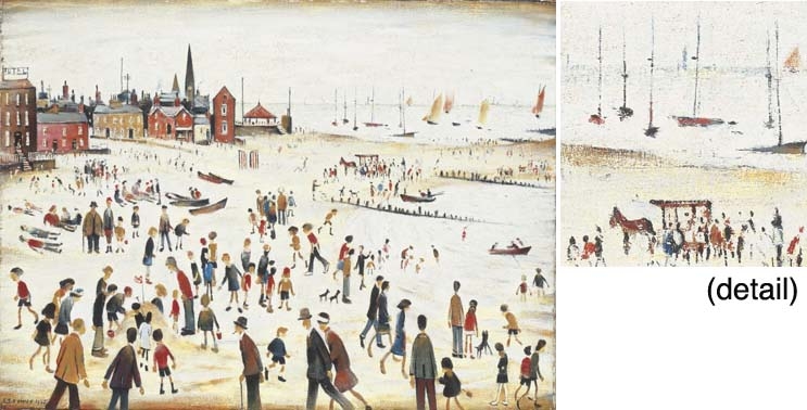 Laurence Stephen Lowry | Lytham Pier (1945) | MutualArt